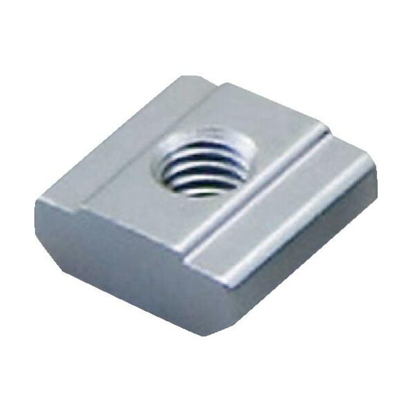 [特長]●フレームのＴ溝に先に挿入して使用する専用ナットです。[仕様]●適合ボルト：Ｍ６●適合溝幅(mm)：8●Ｔ溝幅8mm用●ナット挿入：先入れ[材質／仕上]●S10C相当[注意]●提供不可：SDS、ミルシート