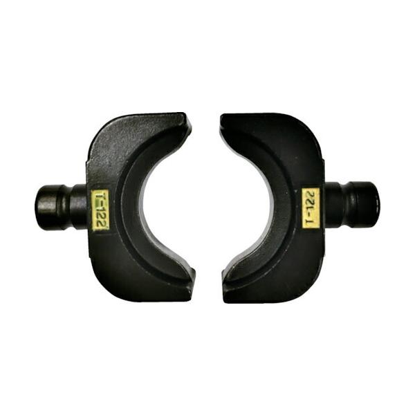 [特長]●CT-8及びEW-8シリーズの専用ダイスです。●Ｔ形コネクターの確実な圧縮作業が出来ます。[仕様]●サイズ：T-122●Ｔ形コネクターＴ122用圧縮ダイス●ダイス幅３０ｍｍ、軸８ｍｍ