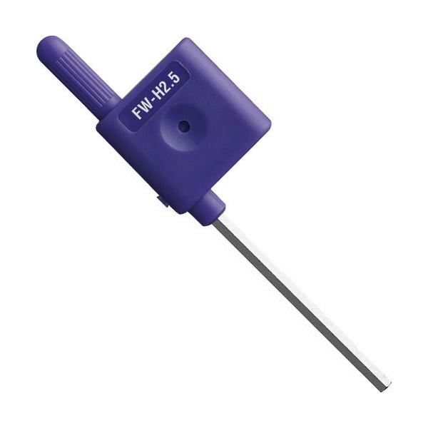 [特長]●フラッグハンドルドライバーです。●クランプネジの締め付けトルクに合わせたハンドルサイズ設計です。●早回し時には細径部を使用すると便利です。[仕様]●対辺寸法(mm)：2.5●軸長(mm)：40●全長(mm)：74●対辺(mm)：2...