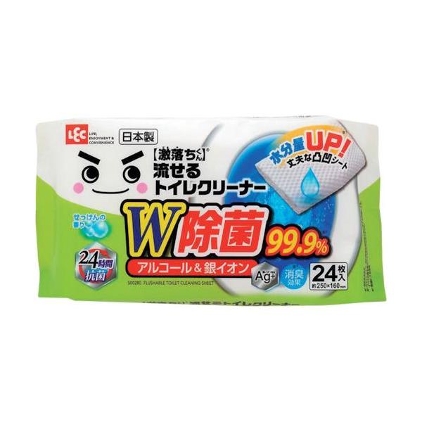 [特長]●アルコールと銀イオンのW効果により、便座や床などのニオイの元となる汚れや雑菌をスッキリ除去します。 ※全ての菌を除去できるわけではありません。●トイレの拭き掃除と除菌ができる銀イオン配合のウエットシートです。●使用後はそのままトイ...