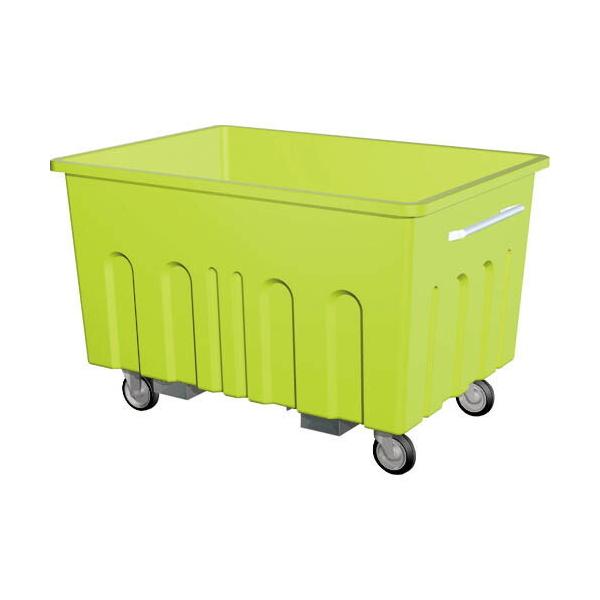 [特長]●大型車輪付で移動がラクラクです。●排水口付です。●フォークリフト用反転金具付きです。[仕様]●間口(mm)：1380●奥行(mm)：970●高さ(mm)：948●色：ライトグリーン●容量(L)：800●キャスター：150φ●材質：...