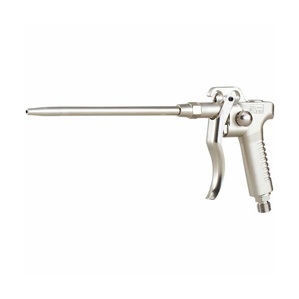 [特長]●エアーダスターガン本体にエアマイクロメーターを内蔵した流量調整が可能なエアダスターガンです。[仕様]●ノズル長(mm)：200●ノズル口径(mm)：3●ノズル取付口：G1/8●エア取付口：G1/4●全長(mm)：285●・最高使用...