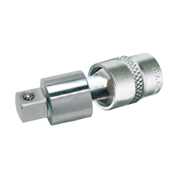 [特長]●直接作業が困難な場所で大活躍しており角度をつけた斜め作業が可能です。[仕様]●差込角(mm)：9.5●差込角凹(mm)：9.5●差込角凸(mm)：9.5●全長(mm)：62●首振角度(°)：50[材質／仕上]●構造用鋼