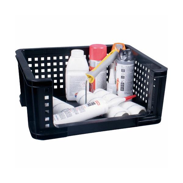 [特長]●非常に頑丈で壊れにくいイギリス製のメッシュコンテナです。●物を出し入れしやすく多目的に使用できます。●スタッキング（積み上げ）が可能です。[仕様]●容量(L)：18●色：ブラック●外形寸法(mm)間口：430●外形寸法(mm)奥行...