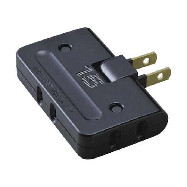 [特長]●1つのコンセントから3方向に電源を分配することができます。●合計1500Wまで3つの器具を接続できます。●差込口が上下に180°稼働します。[仕様]●コンセント数：3個口●色：ブラック●幅(mm)：66.5●奥行(mm)：14●高...