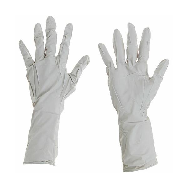 [特長]●クラス10対応の滅菌ニトリルグローブです。●1双（左右）毎にパウチ包装してあります。●ラテックスのようなフィット感があります。●ガンマー線滅菌は25-50KGyの吸収線量です。●全長30ｃｍのロングタイプです。[仕様]●色：薄灰色...