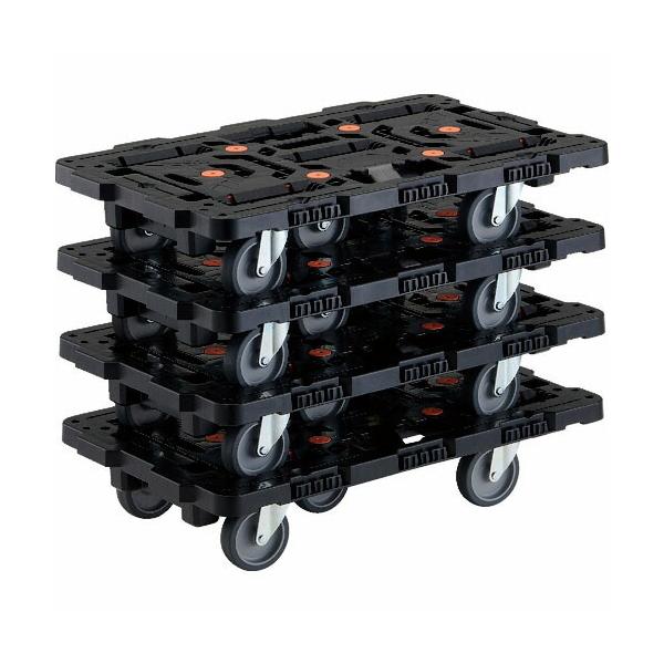 [特長]●4台セットのお買い得品です。●メッシュ構造の採用で、軽量で移動が簡単です。●縦・横方向に連結が可能です。●エラストマー樹脂車輪の採用でタイヤ痕がつくのを軽減します。●薬品や溶剤にも侵されにくく耐久性に優れています。●滑り止めゴム:...