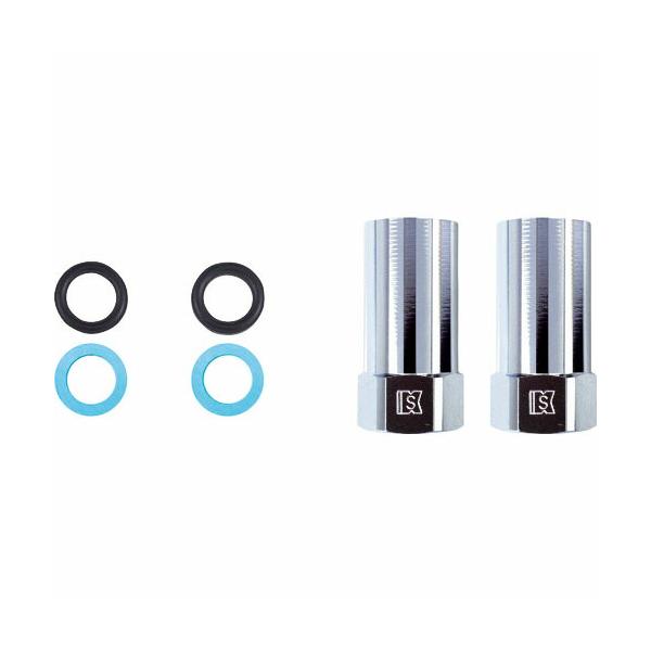 [仕様]●ねじサイズ：G1/2●全長(mm)：48●六角対辺(mm)：23●L(mm)：48●規格：EPDM G1/2●L1：48mm●L2：35mm●2個1組●パッキン付[材質／仕上]●黄銅（C3604BD）