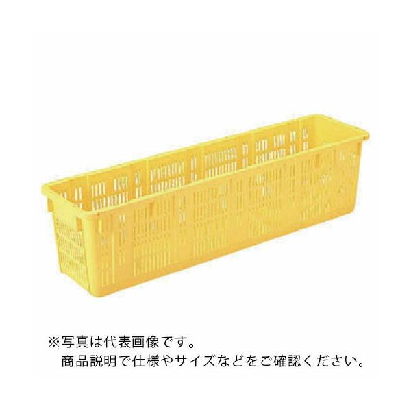 [特長]●全面網目のコンテナーです。●ハンドル取付けにより、スタッキング（＝積み重ね）とネスティング（＝収納）ができます。●操作が簡単で作業性が良く、空箱時の収納効率に優れています。[仕様]●色：イエロー●外形寸法(mm)間口：1200●外...