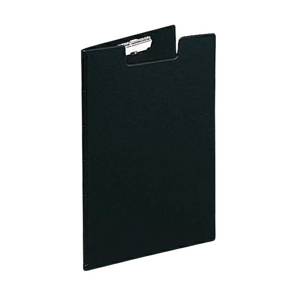 [特長]●添付資料やペンが入るポケット付きのクリップファイルなので、見本市会場でのアンケート実施や社内資料の閲覧等に。●分別廃棄が出来る工夫をしたカシメ鋲使用の綴とじ具。[用途]●アンケート実施や社内資料の閲覧などに。[仕様]●色：黒●収納...