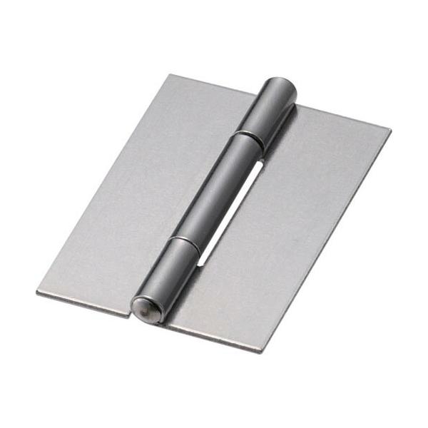 [特長]●溶接して取り付けるため取付穴のない蝶番です。[仕様]●全長(mm)：38.0●幅(mm)：26.0●厚さ(mm)：0.8●耐荷重(kg)2個使用時：2●取付方法：溶接タイプ●表面処理：生地仕上げ●軸径(mm)D2：4.0●開き角度...