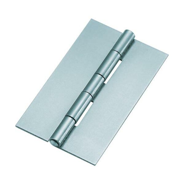 [特長]●溶接して取り付けるため取付穴のない蝶番です。[仕様]●全長(mm)：51.0●幅(mm)：30.5●厚さ(mm)：0.9●耐荷重(kg)2個使用時：3●取付方法：溶接タイプ●表面処理：生地仕上げ●軸径(mm)D2：4.5●開き角度...