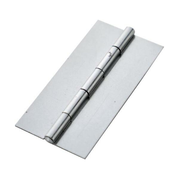 [特長]●溶接して取り付けるため取付穴のない蝶番です。[仕様]●全長(mm)：63.5●幅(mm)：33.0●厚さ(mm)：0.9●耐荷重(kg)2個使用時：5●取付方法：溶接タイプ●表面処理：生地仕上げ●軸径(mm)D2：4.5●開き角度...