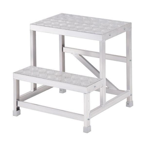 [特長]●付属の工具で簡単に組み立てられる工場向け作業台の定番です。●脚端具は市販のドライバーで簡単に脱着、交換できます。●防滑性に優れる縞板タイプです。[仕様]●最大使用質量(kg)：150●天板高さ(m)：0.6●天板寸法(mm)：50...