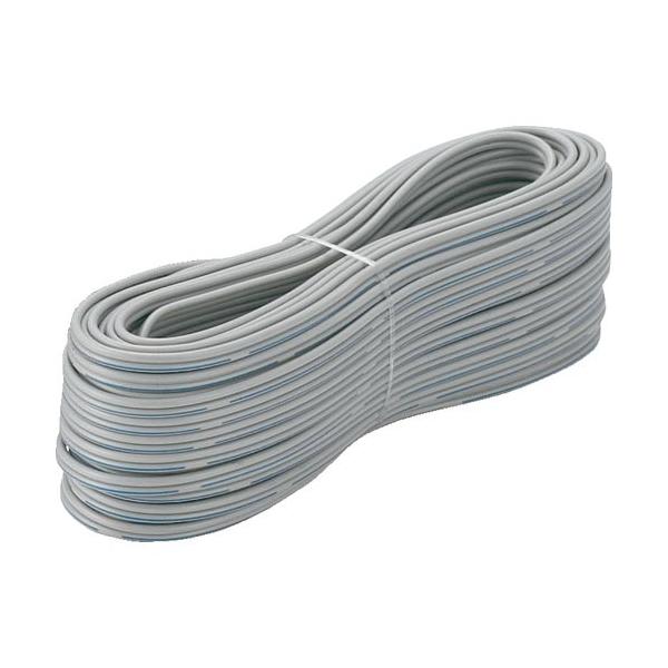 [特長]●通信用屋内線として2芯の導体にビニール絶縁を平行に被覆した構造です。[仕様]●色:灰●芯数:2●全長(m):10●定格:100V未満の弱電流通信用●外径寸法(mm):約2×4●絶縁体厚さ(mm):0.6