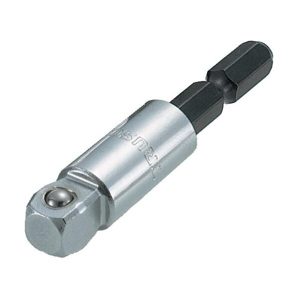 [特長]●電動ドライバーなどに取り付けて手動用ソケットが使用できます。●振り角度10°の首振りタイプです。●ストレートの状態でも使用可能です。●6角シャンク部（6.35mm）は、圧入式で強力です。[仕様]●差込角(mm)：9.5●軸寸法(m...