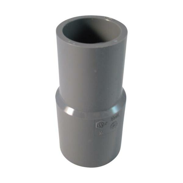 [特長]●硬質ポリ塩化ビニール樹脂から作られ、人体に無害で水に色や臭いがつきません。[仕様]●塩ビ管呼び径：30×25●寸法(mm)D：46●寸法(mm)L：93●最高使用圧力(MPa)：1●使用温度範囲(℃)：5〜40●寸法(mm)D1：...