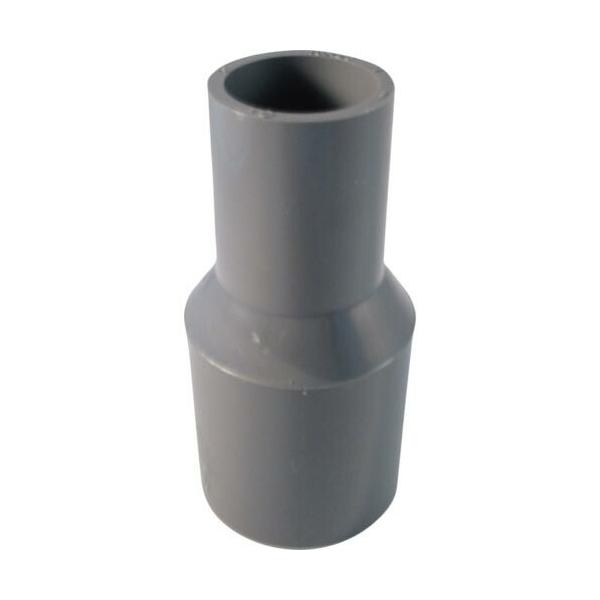 [特長]●硬質ポリ塩化ビニール樹脂から作られ、人体に無害で水に色や臭いがつきません。[仕様]●塩ビ管呼び径：40×25●寸法(mm)D：57●寸法(mm)L：114●最高使用圧力(MPa)：1●使用温度範囲(℃)：5〜40●寸法(mm)D1...