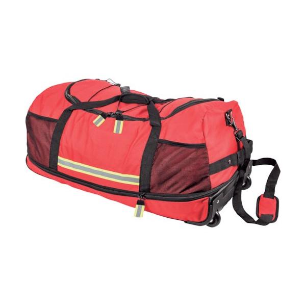 [特長]●大容量で作業着やヘルメットなど身の回りの物を持ち運ぶのに最適です。●1000デニールリップストップポリエステル生地にはっ水加工を施しており、軽量で頑丈かつ雨や汚れに強いです。●キャスター付きで持ち運びに便利です。●折りたたみが可能...