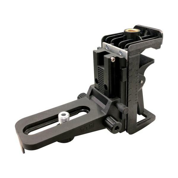 [特長]●レーザー墨出器を梁やH型鋼・L型鋼などに固定することが出来ます。●木造の場合は金属プレートホルダーで挟み、昇降台座をプレートにつけて使用します（55ｍｍまで）。●レーザー用三脚にも取付可能です。●H型鋼などの金属面の場合は昇降台座...