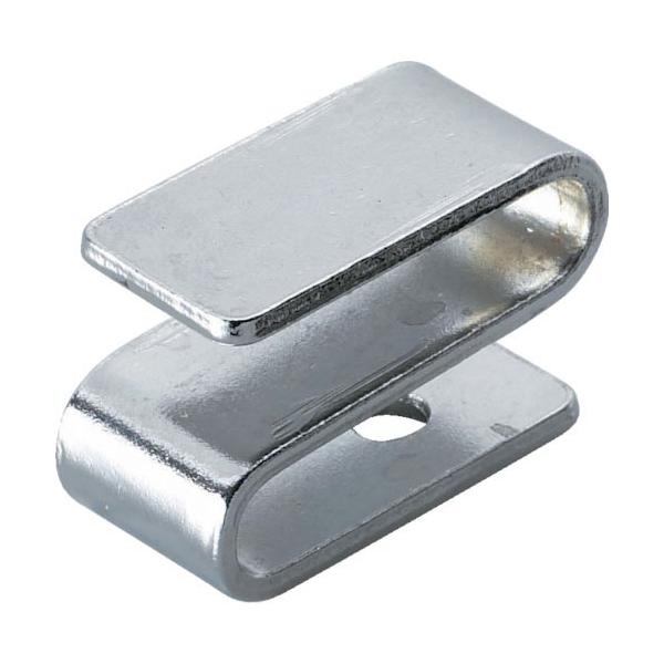 [仕様]●品名：スチール製メッシュラック用連結金具●間口(mm)：15●奥行(mm)：21●高さ(mm)：30●色：シルバー●外形寸法(mm)間口：15●外寸奥行(mm)：21[材質／仕上]●スチール●表面処理:ニッケルクロム・クロムメッキ...