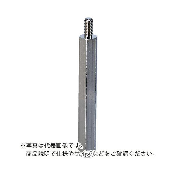 [特長]●プリント基板・アクリルカバーその他部品支持に便利な黄銅サポーターです。●RoHS対応品です。[仕様]●全長(mm)：20●対辺(mm)：7●ねじ径：M4●ねじ長さ(mm)：オス7、メス8●タイプ：オス-メス●A寸法(mm)：20●...