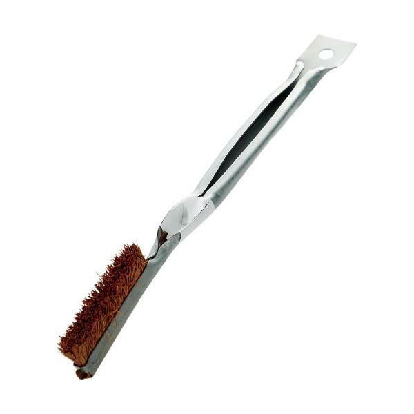 [特長]●ハンドル部が持ちやすく、金属でできているので破損しにくくなっています。[仕様]●毛材：パーム●行数(行)：1●植付(mm)：65●毛丈(mm)：18●全長(mm)：270●幅(mm)：25●厚さ(mm)：10[注意]●2018年よ...