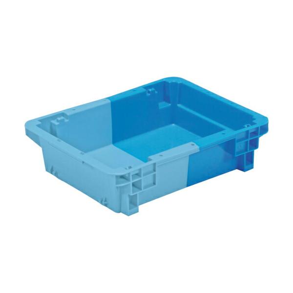 [特長]●段積み時180°回転させ、色の方向を替える事により、スタッキング、ネスティングが可能。ネスティング時は収納効率に優れ、空箱スペースの削減が可能です。[仕様]●容量(L)：5.6●色：ブルー/ライトブルー●外形寸法(mm)間口：35...