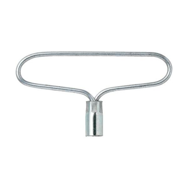 [仕様]●全長(mm)：50●ねじ仕様ブラシ側メネジ：W3/8●寸法(mm)：全長50×取手幅95.0●摘要：ハンドルのみ[材質／仕上]●シャフト:スチール（亜鉛メッキ）●スチール（亜鉛メッキ）[注意]●曲がり、段差、くびれなどのある配管内...