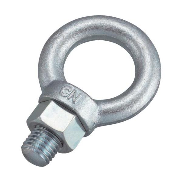 [特長]●ボルトの頭部がリング状になっているので、ロープ、鎖、ワイヤーなどを通して使用できます。[仕様]●使用荷重(kN)：4.41●A(mm)：60●B(mm)：27●D(mm)：12.5●H(mm)：60●L(mm)：35●タイプ：ミリ...