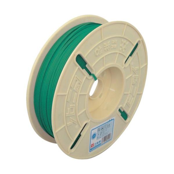 [特長]●従来の塩化ビニル樹脂に変わってポリエチレン樹脂を被覆材として使用したビニタイです。●強力な結束力があります。●作業性・装飾性・耐久性に優れています。[仕様]●色：緑●幅(mm)：4●線径(mm)：0.4●長さ(m)：500●食品衛...