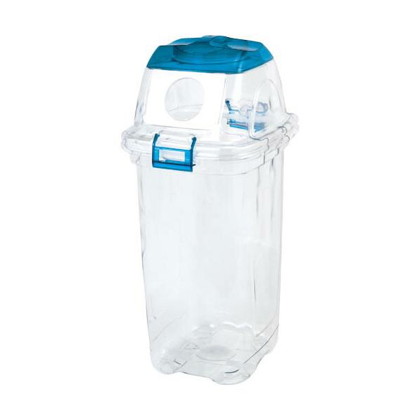 [特長]●再生PETボトルを使った完全透明なエコマーク取得商品です。[仕様]●間口(mm)：336●奥行(mm)：403●高さ(mm)：765●容量(L)：45●投入口色：ブルー●タイプ：ビン用●エコマーク認定品●グリーン購入適合品●梱包単...