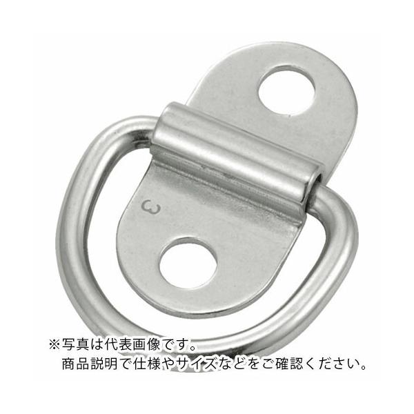 [特長]●リング部分が倒れるので、使用しない時は倒すと邪魔になりません。●使用時には簡単にロープ・ワイヤ・チェーンなどを通すことができます。[仕様]●使用荷重(kN)：0.15●A(mm)：34●D(mm)：6.8●D1(mm)：1.2●B...