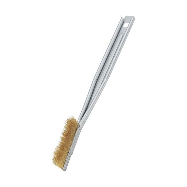 [特長]●従来のチャンネルブラシに比べてハンドルが持ちやすく、長時間使用しても指が痛くなりにくいです。●ハンドル部分には環境適応物質のメッキ処理をしています。●柄の後ろの部分がヘラの形状になっているので、こびりついた汚れを落とすのに適してい...