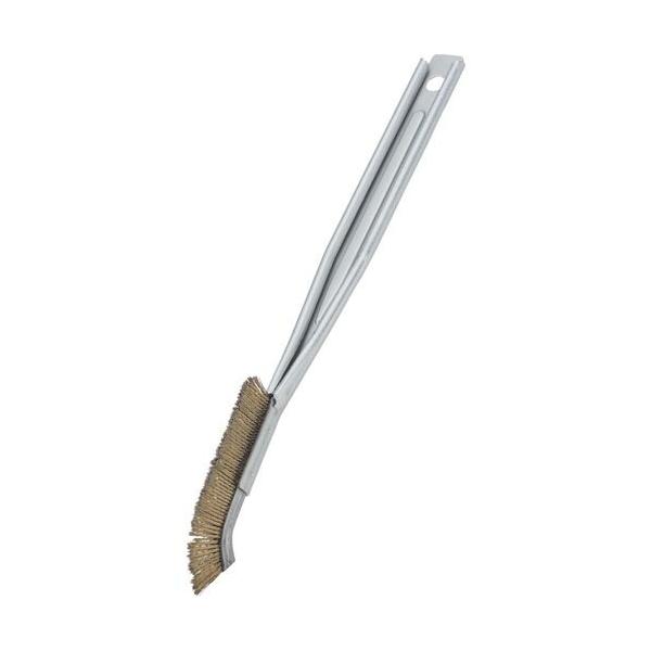 [特長]●従来のチャンネルブラシに比べてハンドルが持ちやすく、長時間使用しても指が痛くなりにくいです。●ハンドル部分には環境適応物質のメッキ処理をしています。●柄の後ろの部分がヘラの形状になっているので、こびりついた汚れを落とすのに適してい...