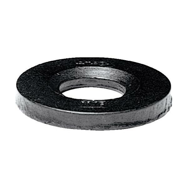 [特長]●球面タイプなので若干の角度に対応可能です。[仕様]●適合ボルト：M10●外径(mm)：28●内径(mm)：12.0●高さ(mm)：4.0[材質／仕上]●スチール（S45C）●処理：焼き入れ(35〜45HRC)、黒染仕上げ