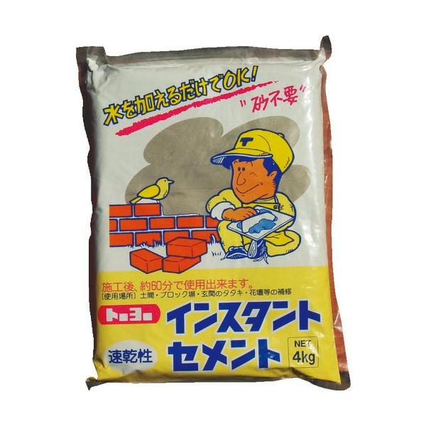 [特長]●施工後60分で人が歩くことができます。[仕様]●色：灰●容量(kg)：4.0●硬化時間：60分●施工面積：45cm×45cm(1cm厚)●可使時間：15分●速乾性。約６０分硬化。[材質／仕上]●セメント、砂、急硬材