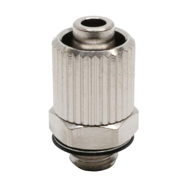 [特長]●小型機器や、省スペースの細かい配管に最適です。●真空機器の配管にも最適です。（弊社UDチューブを推奨）●締付タイプはチューブの着脱が容易で、手締めのみでチューブの締付けが可能です。[仕様]●適合チューブ外径(mm)：6●接続口径：...