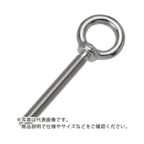 [特長]●首下が長いので、厚みのある部分に使用可能です。[仕様]●使用荷重(kN)：0.78●ねじ径：Ｗ-5/16●D(mm)：6●B(mm)：60●L(mm)：19●H(mm)：34●A(mm)：15[材質／仕上]●ステンレス(SUS304)