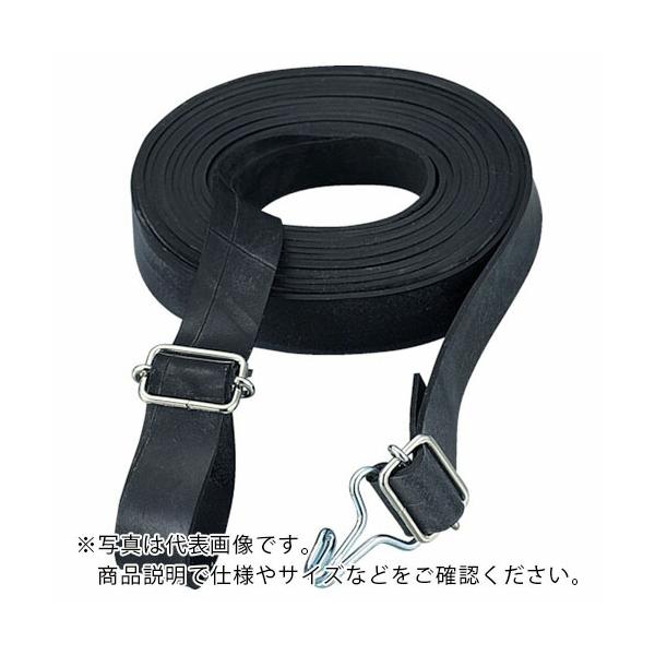 [特長]●両端にバックルが付いていますので、簡単に取り付けができます。●工具を使わずに長さの調節ができます。[仕様]●幅(mm)：20●長さ(m)：3.0●厚さ(mm)：2●片端：Wフック+バックル付[材質／仕上]●再利用タイヤチューブ●金...