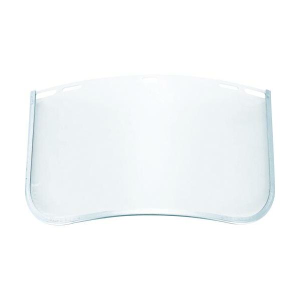 [特長]●耐衝撃性に優れたポリカーボネート製です。[仕様]●レンズ色：クリア●品名：防災面用替レンズ●面サイズ 縦×横(mm)：195×303●適合機種：BM-PC●紫外線透過率313nm：0.001%、365nm：0.001%●UVカット...