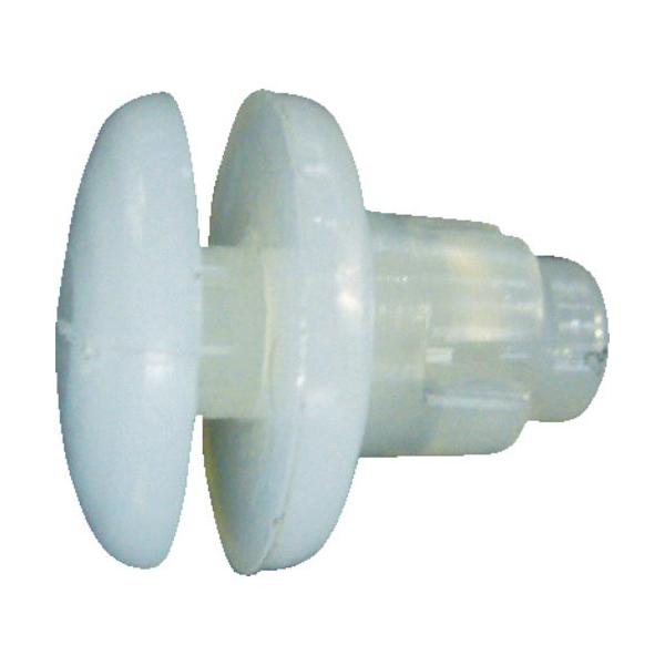 [特長]●軽量棚の縦仕切板を簡単に固定できます。[仕様]●色：ホワイト●頭径(mm)：13●高さ(オス/メス)(mm)：15/7.5[材質／仕上]●6ナイロン[注意]●提供不可：chemSHERPA