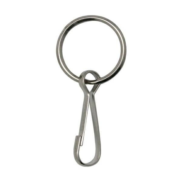 [特長]●小型・軽量でワンタッチで着脱可能です。[仕様]●使用荷重(kN)：0.4000●使用荷重(N)：400●使用荷重(kg)：0.4●幅(mm)：27●入口寸法(mm)：5●サイズ：No.5●高さ(mm)：42[材質／仕上]●スチール...