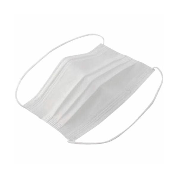 [特長]●2層不織布タイプのマスクです。●オーバーヘッドタイプなので耳への負担がないタイプです。●帽子の上から使用できます。[仕様]●縦(mm)：95●横(mm)：175●色：ホワイト●構造：2層●2PLYマスク●頭掛けオーバーヘッドタイプ...