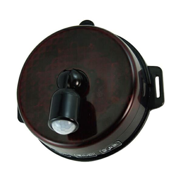 [特長]●人の動きに反応して、光と音で警告するLED回転・点滅灯です。●赤外線の動きを感知するP.I.R.(赤外線パッシブセンサー)だから、車や動物の動きも感知します。●方向可変センサーを搭載し、センサーを目的物の方向に向けることができます...