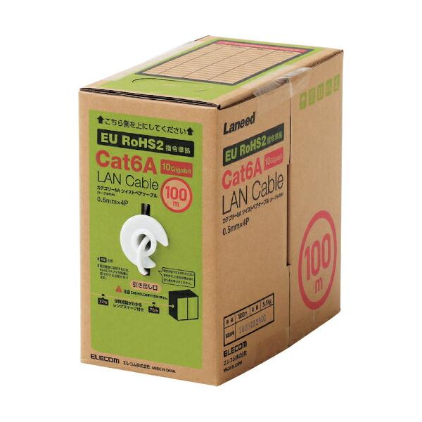 [特長]●カテゴリー6の2倍である500MHzまでの高周波領域まで対応しており、ノイズ干渉にも強く、高速で安定したネットワーク環境を実現します。[用途]●自作用LANケーブルに。[仕様]●色：ホワイト●芯数：8芯●長さ(m)：100●規格：...