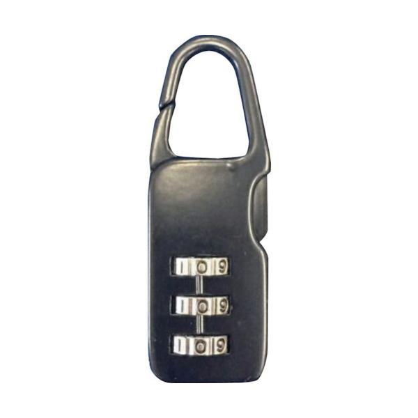 [特長]●簡易式のミニロックです。[仕様]●ダイヤル：3桁●幅(mm)：21.5●ツル径(mm)：3.1●色：ブラック●タイプ：可変式●全長(mm)：60[材質／仕上]●本体：亜鉛ダイカスト