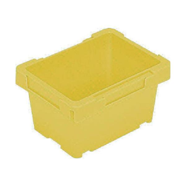 [特長]●ベタ目形状のネスティングタイプのコンテナーです。●90°回転させることで簡易的にスタッキングでき、作業の効率化を図ることが可能です。[仕様]●容量(L)：0.8●色：イエロー●外形寸法(mm)間口：155●外形寸法(mm)奥行：1...