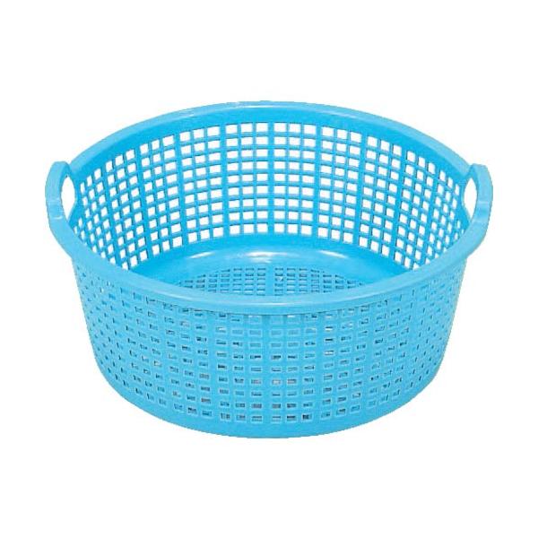 [特長]●積み重ね（ネスティング）可能です。●野菜などの水切りや収穫に最適です。[仕様]●外形寸法(mm)高さ：183●色：ライトブルー●外形寸法(mm)外径：457●タイプ：手付●有効内寸(mm)間口：362●有効内寸(mm)奥行：362...