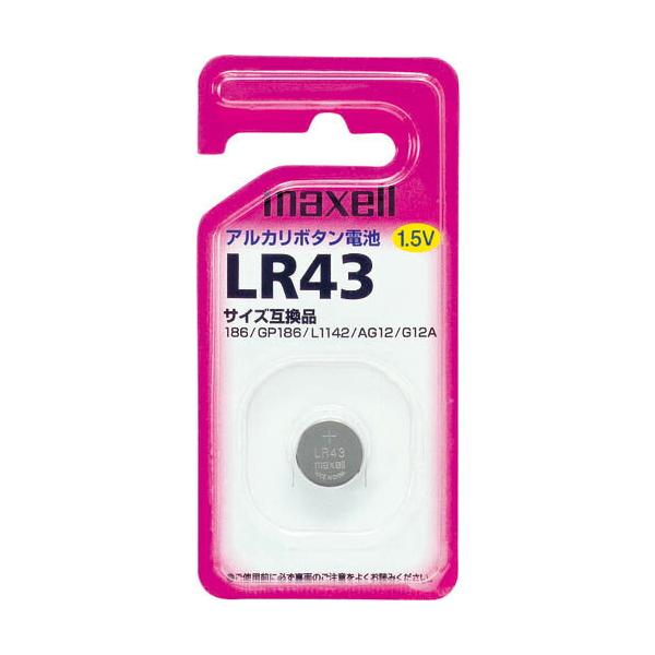 [特長]●カードラジオ、電卓、電子ゲーム、小型測定器用です。[仕様]●タイプ：アルカリ●使用推奨期限(年)：2●電圧(V)：1.5●規格：LR43●パック入数(本)：1